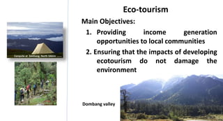 Eco tourism and sustainable development sikkim india june 18 | PPTX