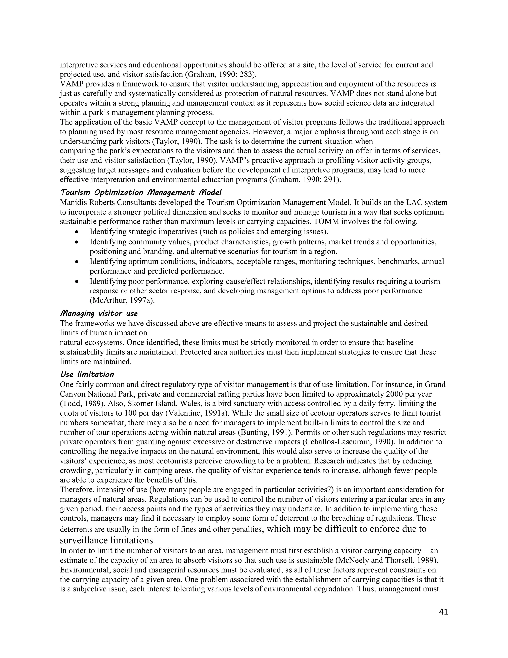Ecotourism development and principles and management | PDF