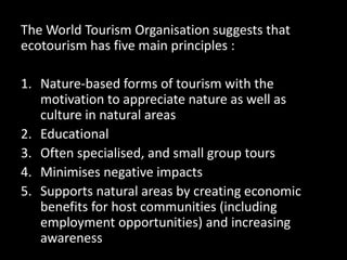 Ecotourism Intro & Homework | PPTX