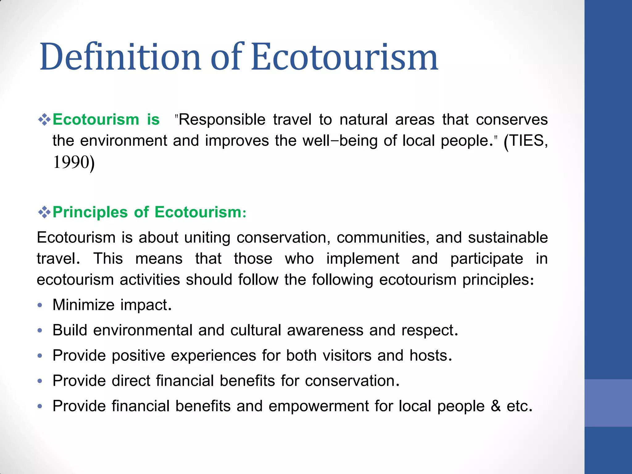 Ecotourism & mass tourism in southern thailand | PDF