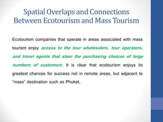 Ecotourism & mass tourism in southern thailand | PDF