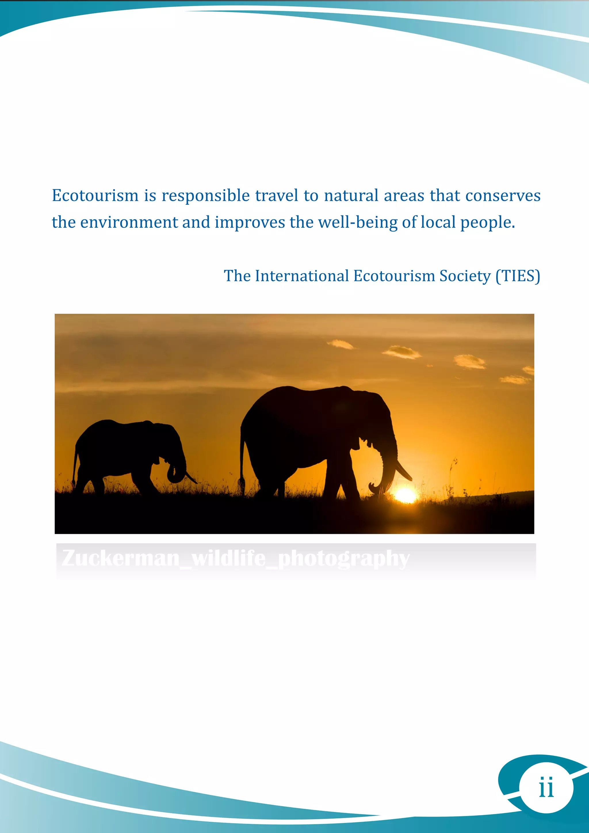 Ecotourism (Toward Namibia 2030) | PDF