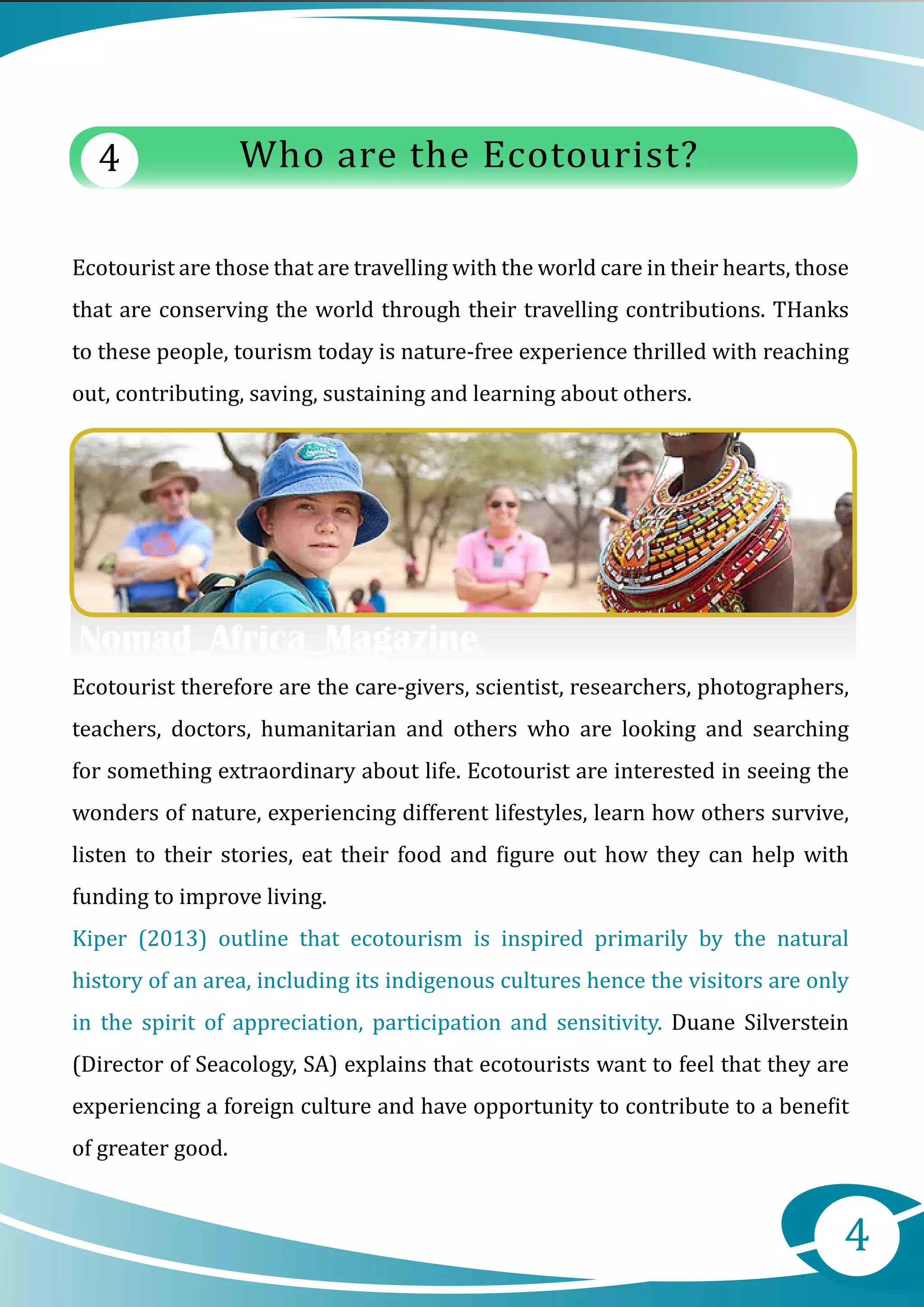 Ecotourism (Toward Namibia 2030) | PDF