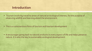 Ecotourism in India | PPTX