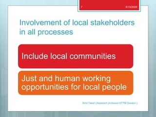 Ecotourism; responsible tourism; voluntary tourism; community based ...