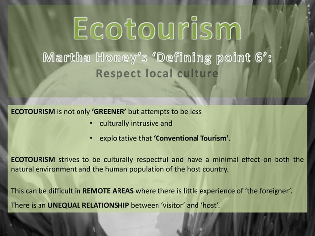 Ecotourism: What is it? - PowerPoint | PPSX | Travel Preparation and Advice | Travel