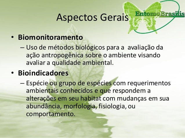 Uso de Bioindicadores de Qualidade Ambiental