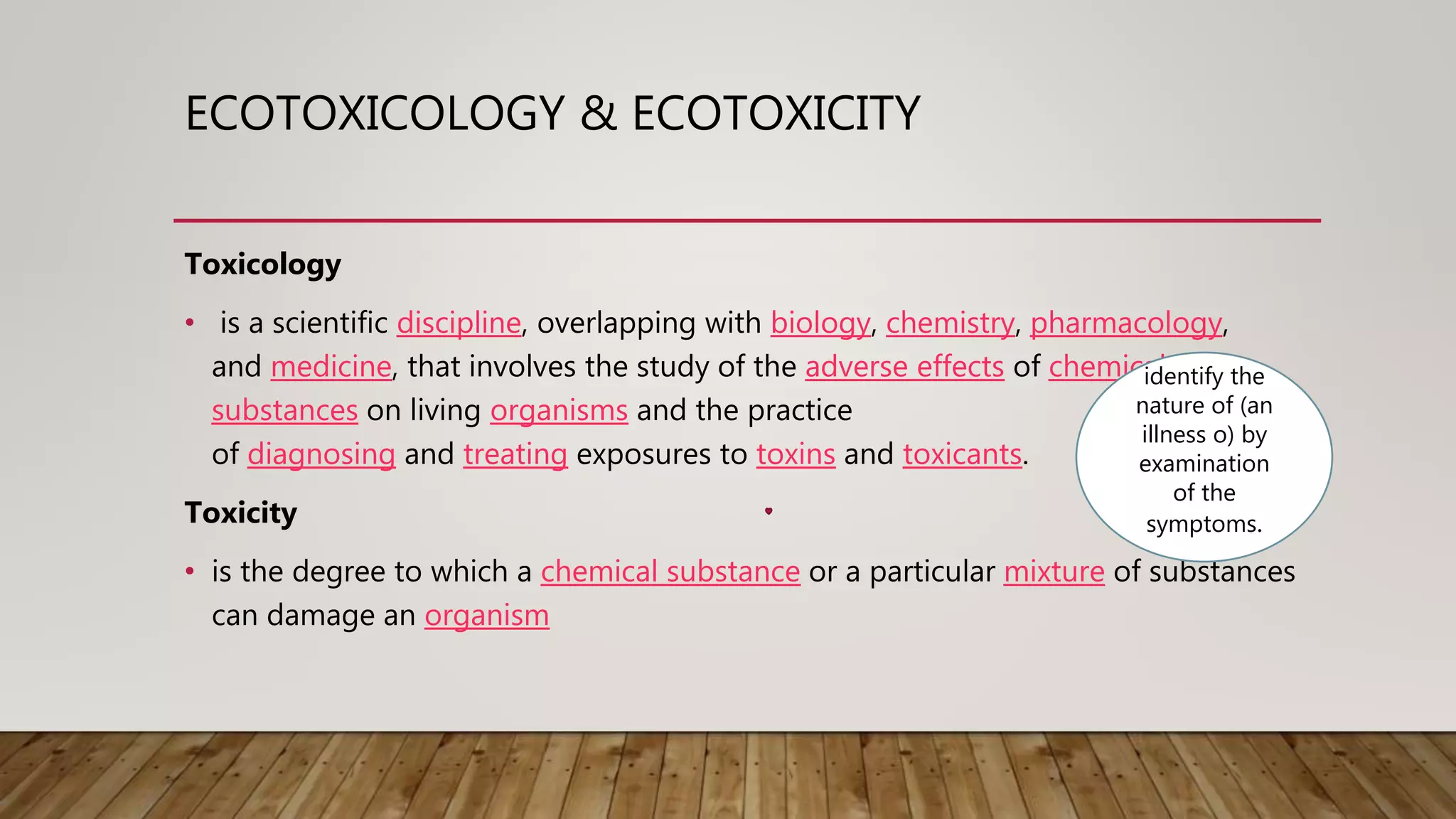 Ecotoxicology & ecotoxicity | PPTX