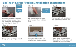 Eco trac retro fit cooler spring paddle linked in | PPT