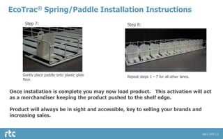 Eco trac retro fit cooler spring paddle linked in | PPT