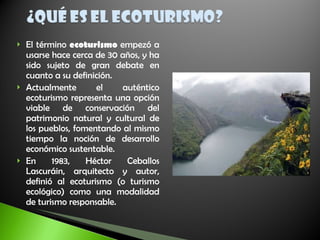 Ecoturismo | PPT