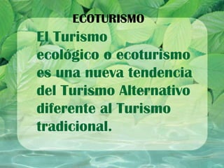 Ecoturismo en Panamá | PPTX