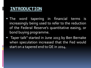 US FED TAPERING | PPT