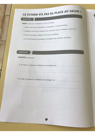 CEB : l'épreuve "Ecouter" | PDF