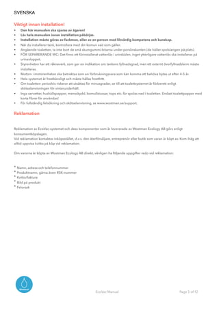 EcoVac manual_2019 swedish and english | PDF
