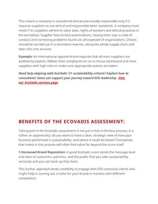 ECOVADIS SCORING METHODOLOGY- HOW COMPANIES ARE EVALUATED ACROSS 21 ...