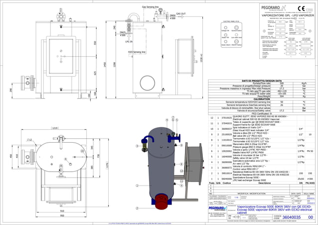 Ecovap 500 kg elettrico con quadro eexd - Ecovap 500 kg electric with ...