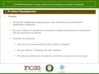 Ecowarn osint refresher_draft17_feb12 | PPTX