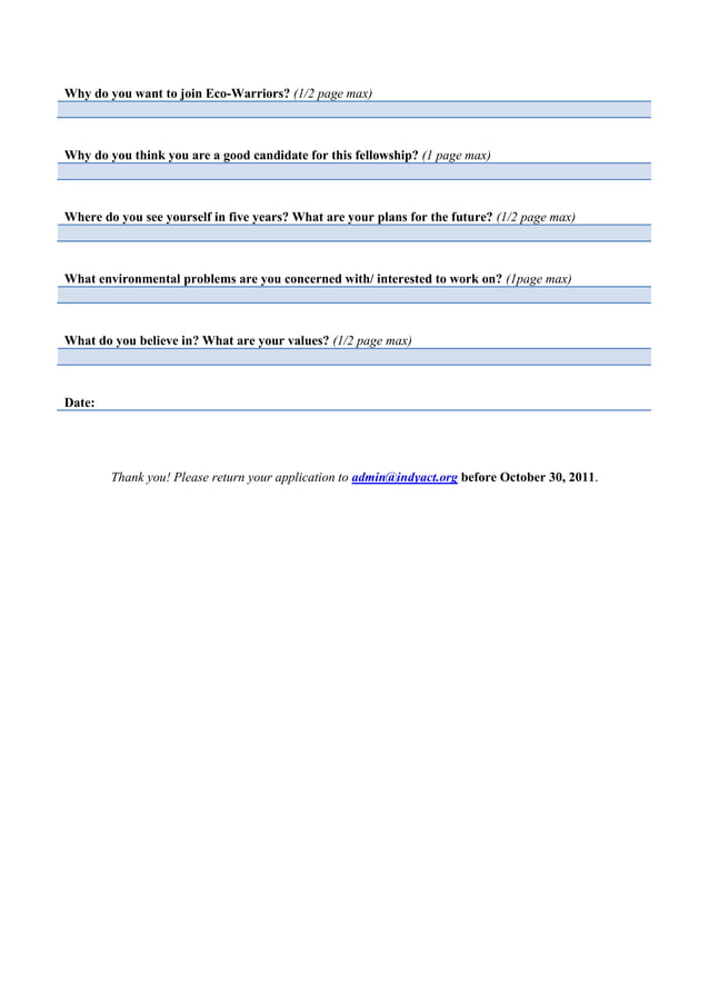 Eco warriors application English | PDF