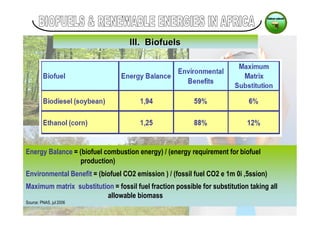 Beyond Fossil Fuels: Biofuel Opportunities for Africa | PDF