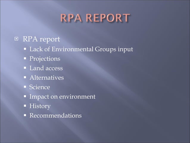 Ecowatchers powerpoint -rpa report | PPT