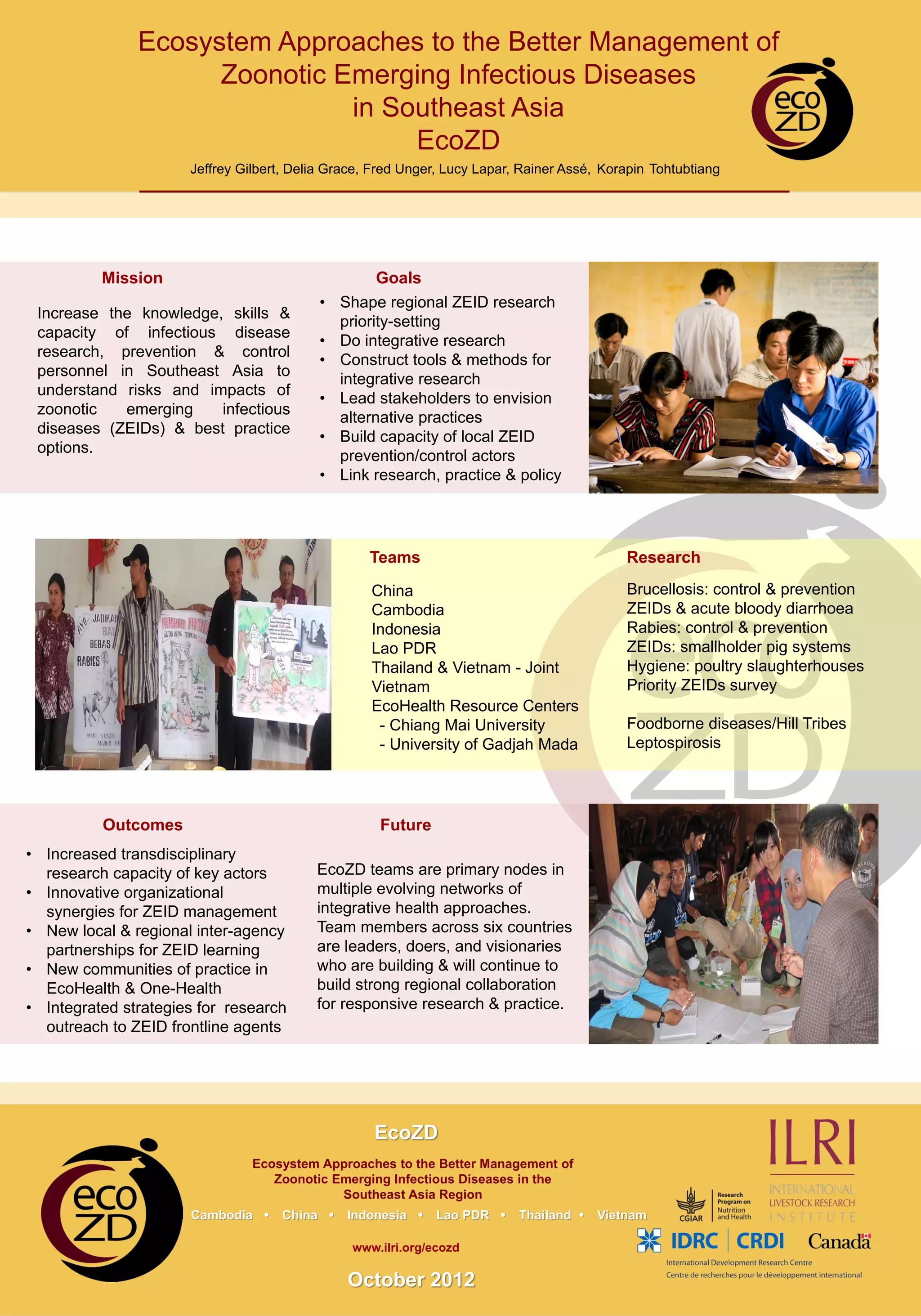Ecosystem approaches to the better management of zoonotic emerging ...