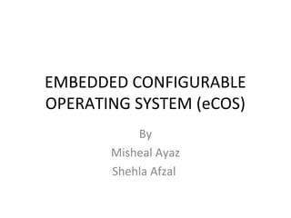 Ecoz presentation | PPT