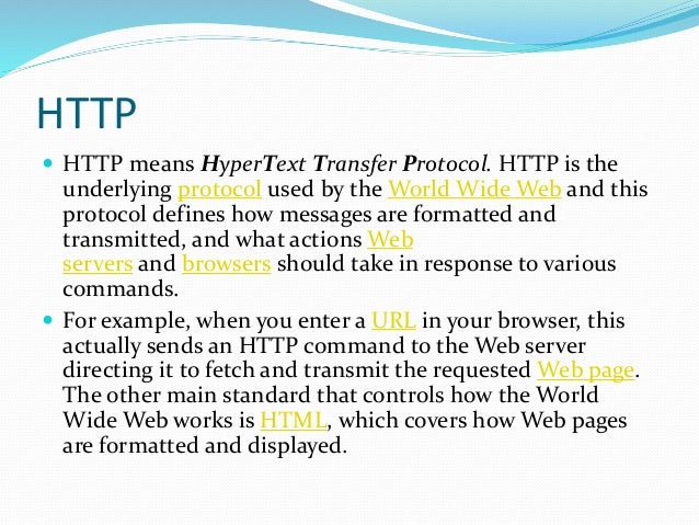 Basic concept of internet