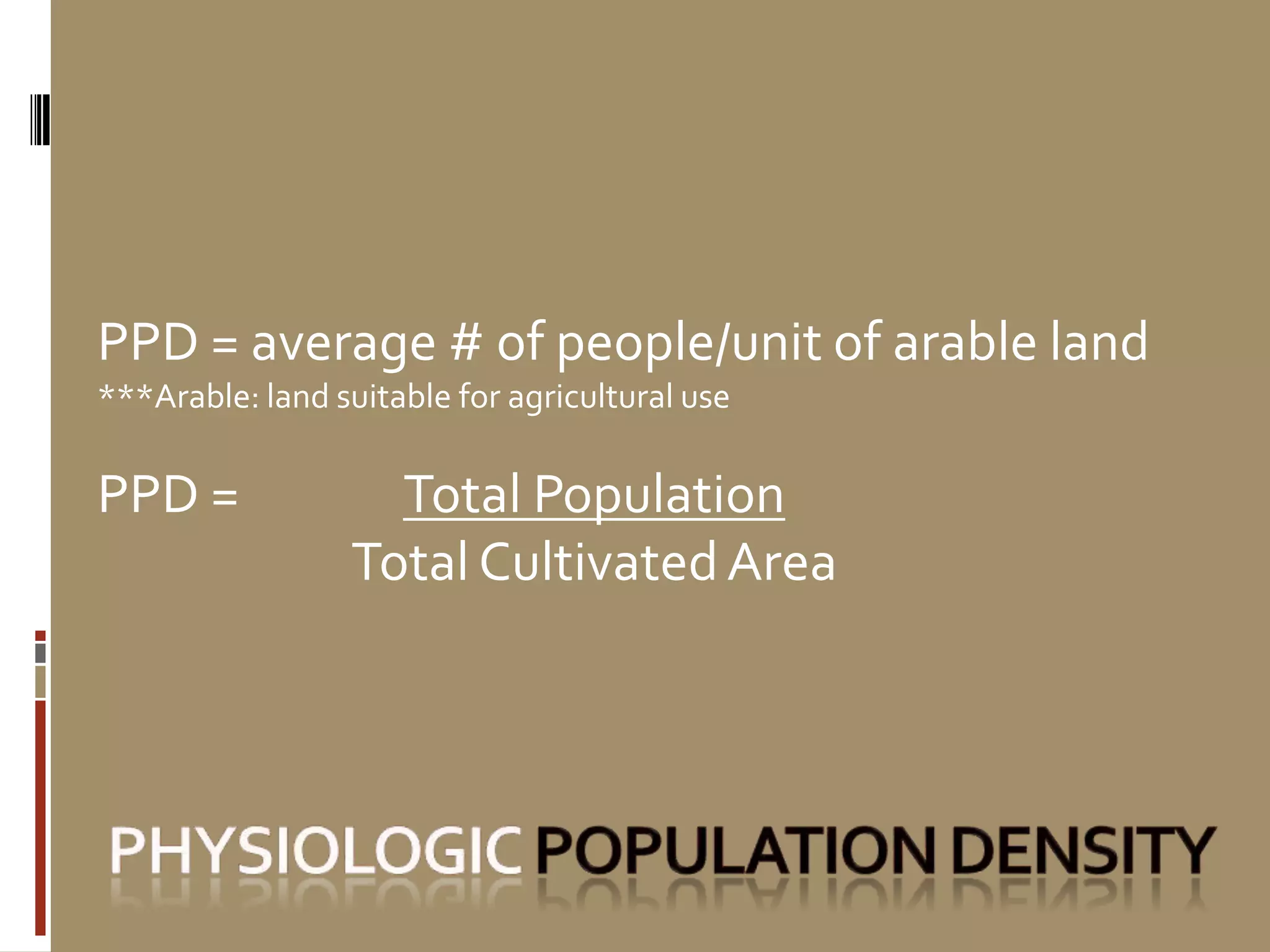 Population Density & Distribution | PPTX