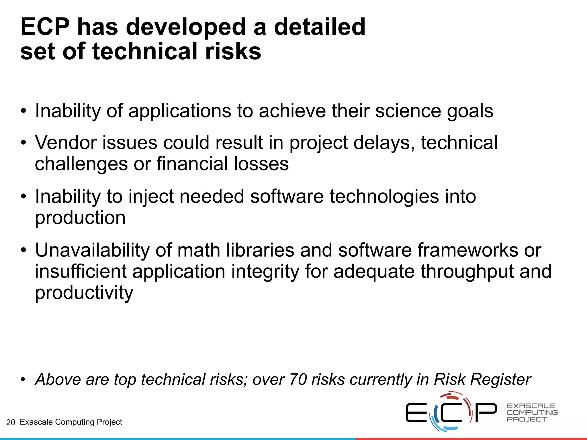 Exascale Computing Project (ECP) Update | PPT