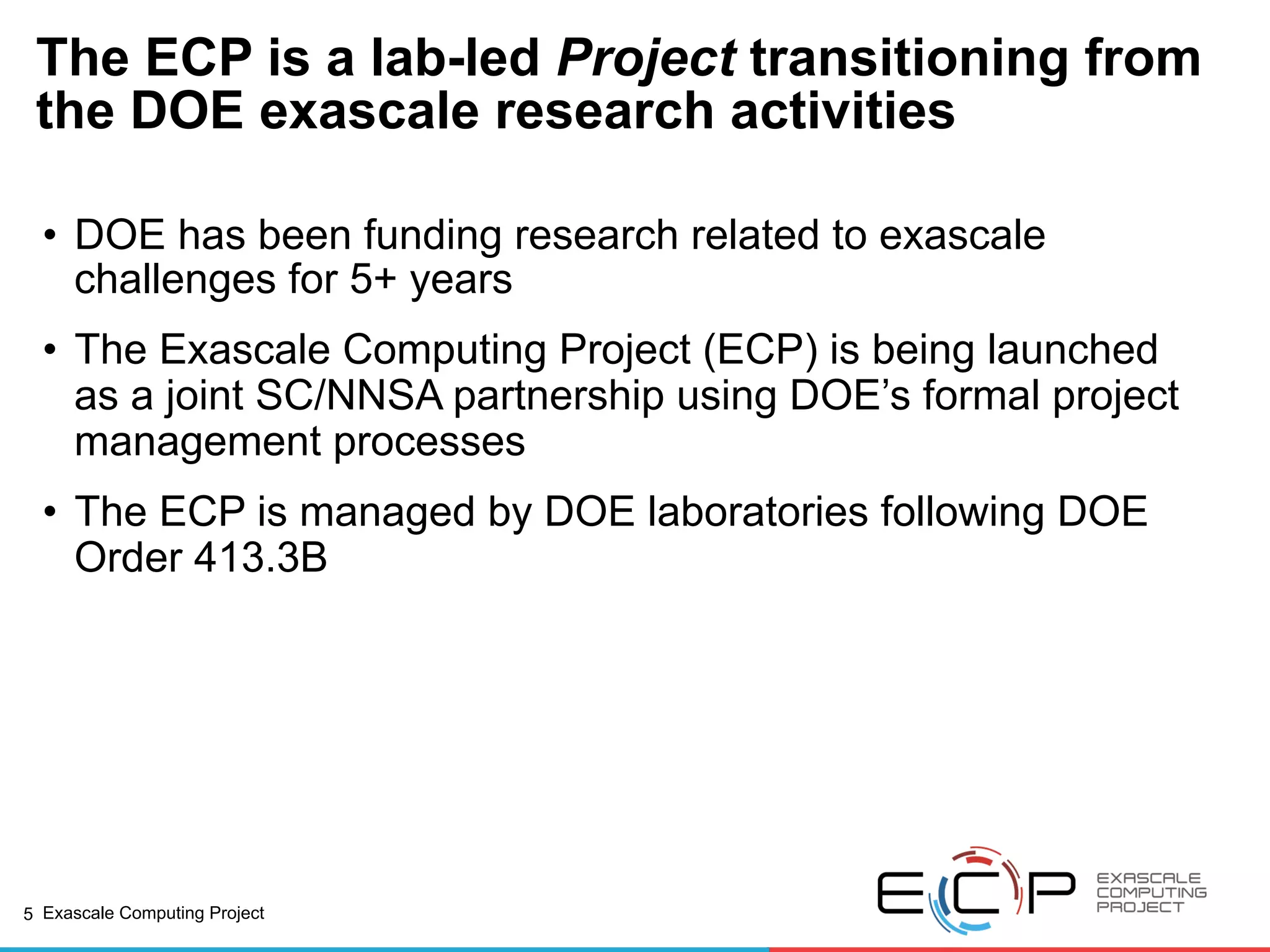 Exascale Computing Project (ECP) Update | PPT