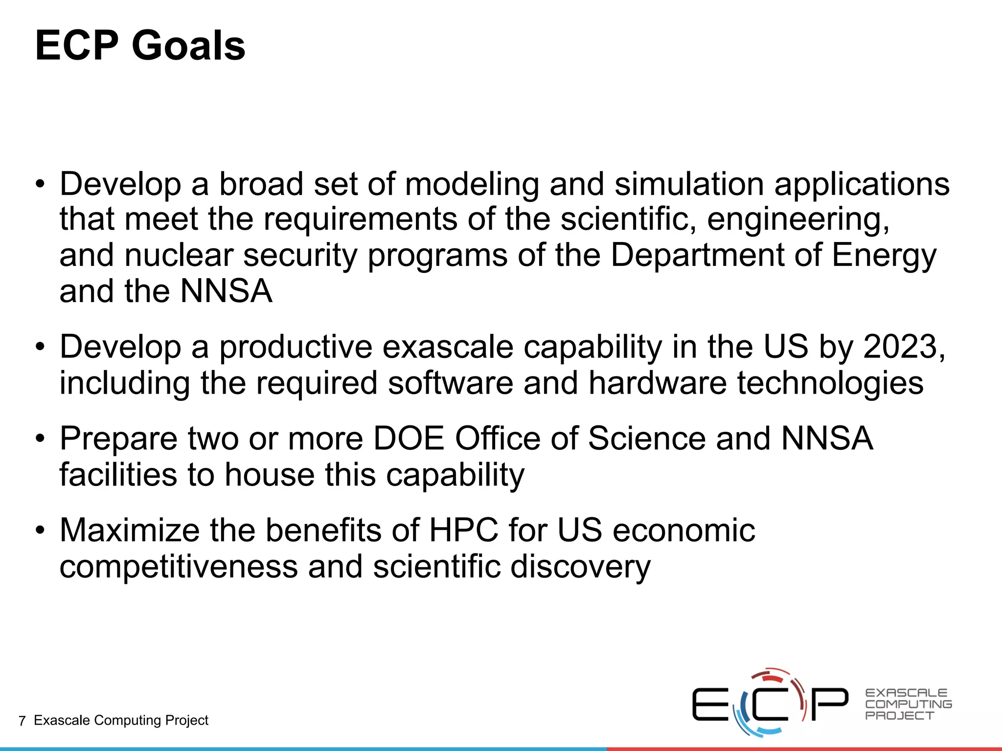 Exascale Computing Project (ECP) Update | PPT