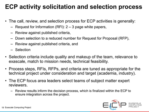 Exascale Computing Project (ECP) Update | PPT