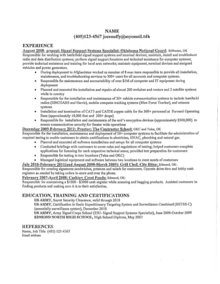 Ecp how to build a resume | PDF