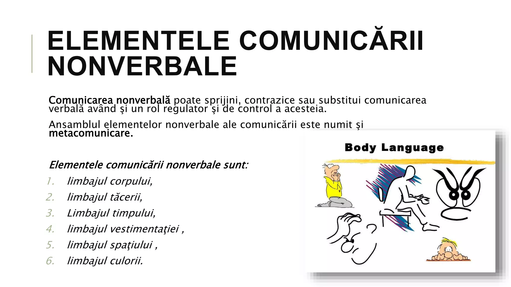 Comunicarea nonverbala | PPTX