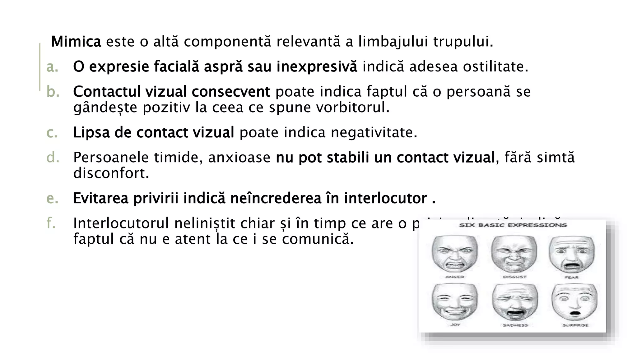 Comunicarea nonverbala | PPTX