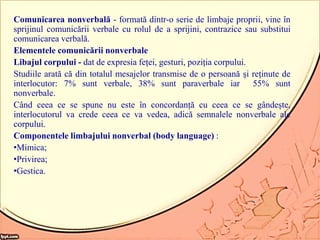 Comunicarea nonverbala | PPT