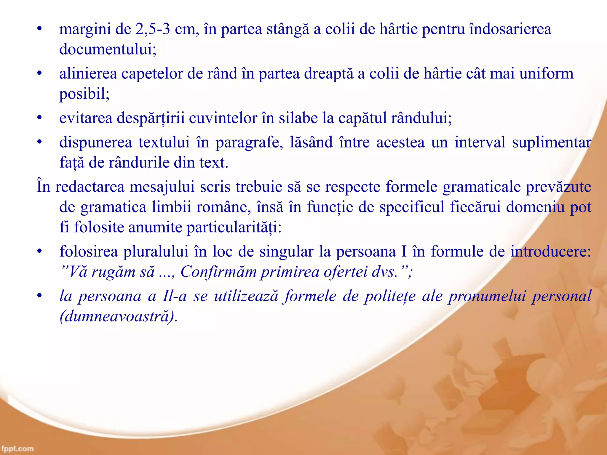 Comunicarea scrisa | PPT