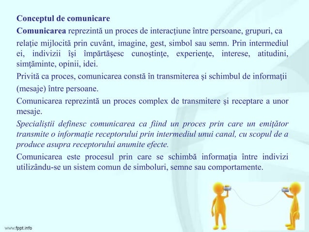 Elemenetele comunicarii | PPT