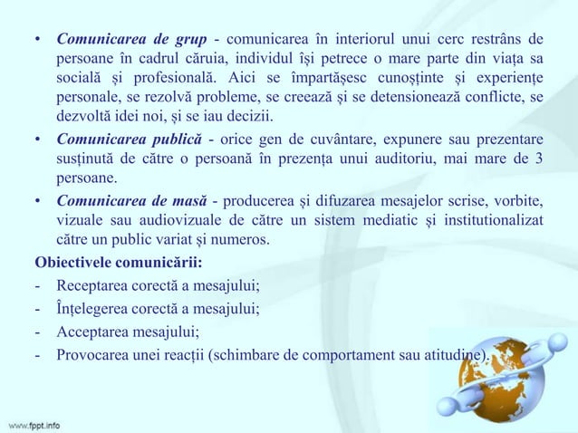 Elemenetele comunicarii | PPT