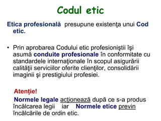 Etica profesionala | PPT