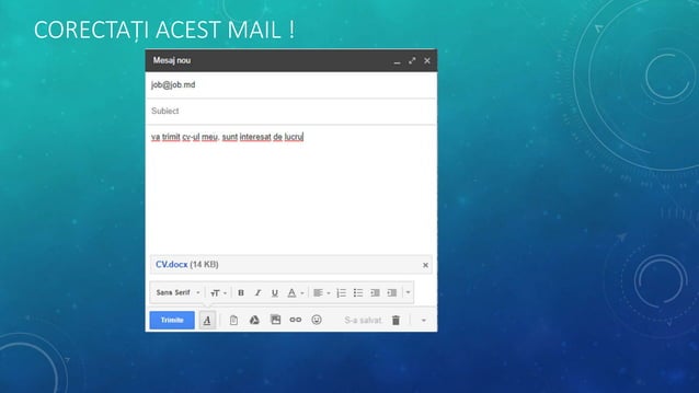 Administrarea corespondentei. Redactarea unui email | PPT