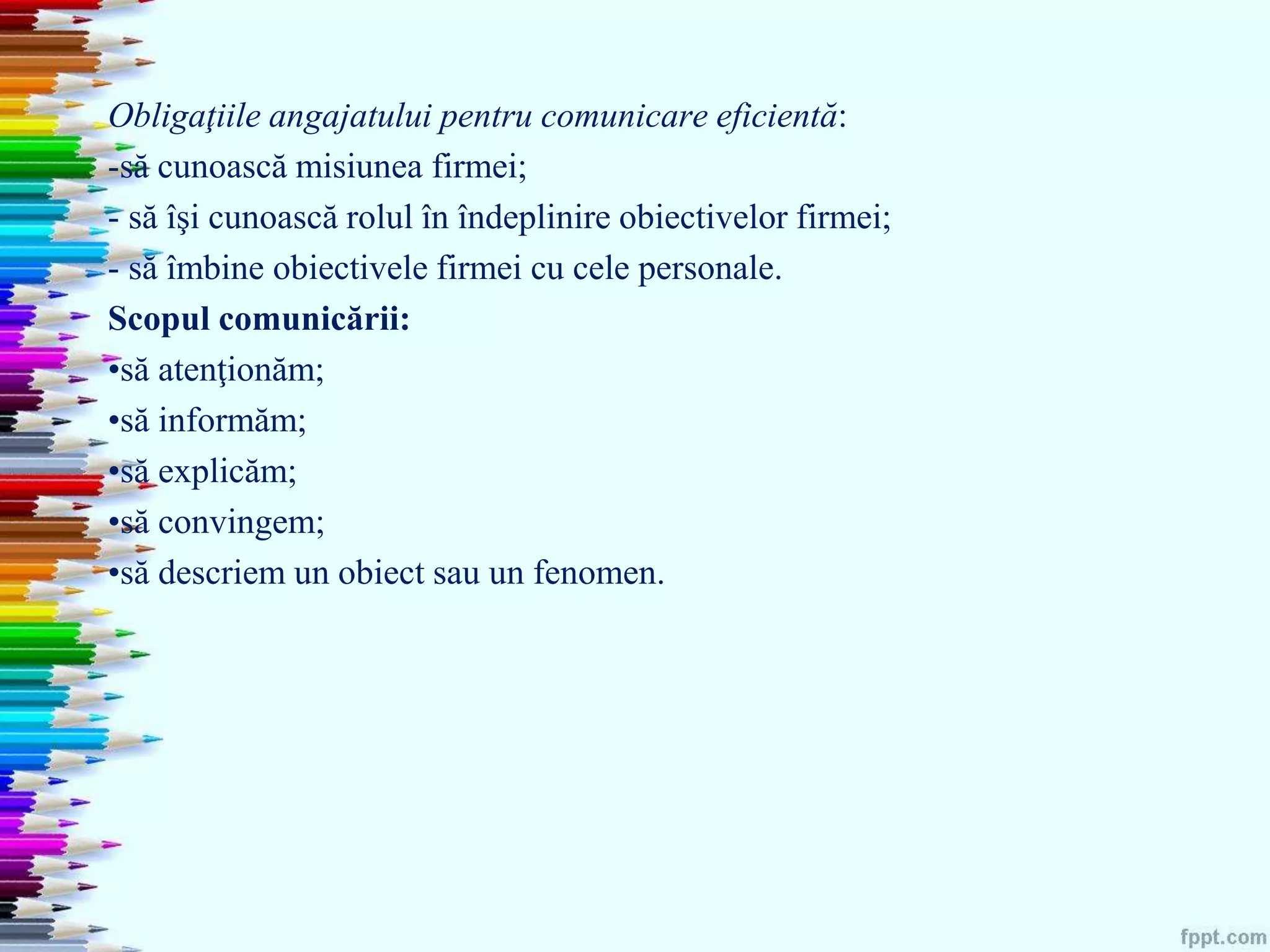 Obiectivele si functiile comunicarii | PPT