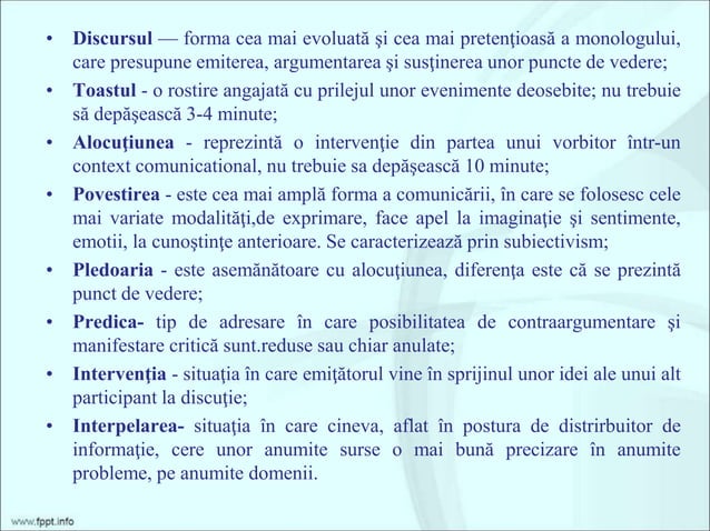 Comunicarea orala | PPT