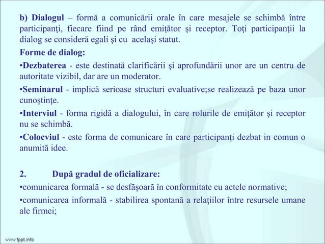 Comunicarea orala | PPT