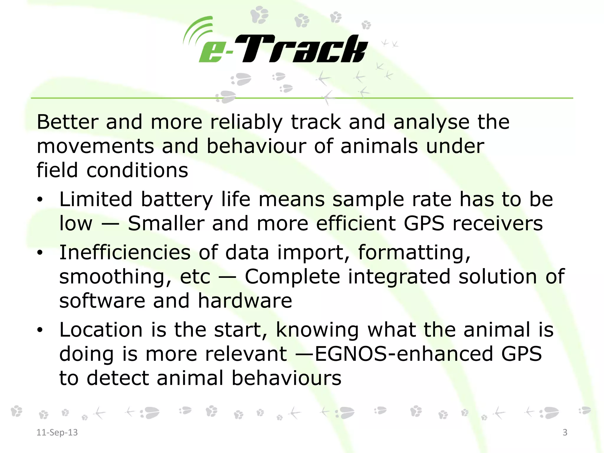 Animal behaviour analysis with GPS and 3D accelerometers | PPT