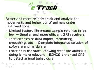 Animal behaviour analysis with GPS and 3D accelerometers | PPT
