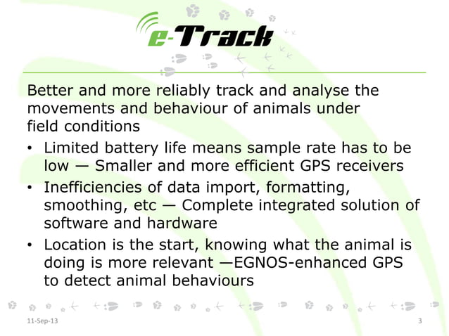 Animal behaviour analysis with GPS and 3D accelerometers | PPT