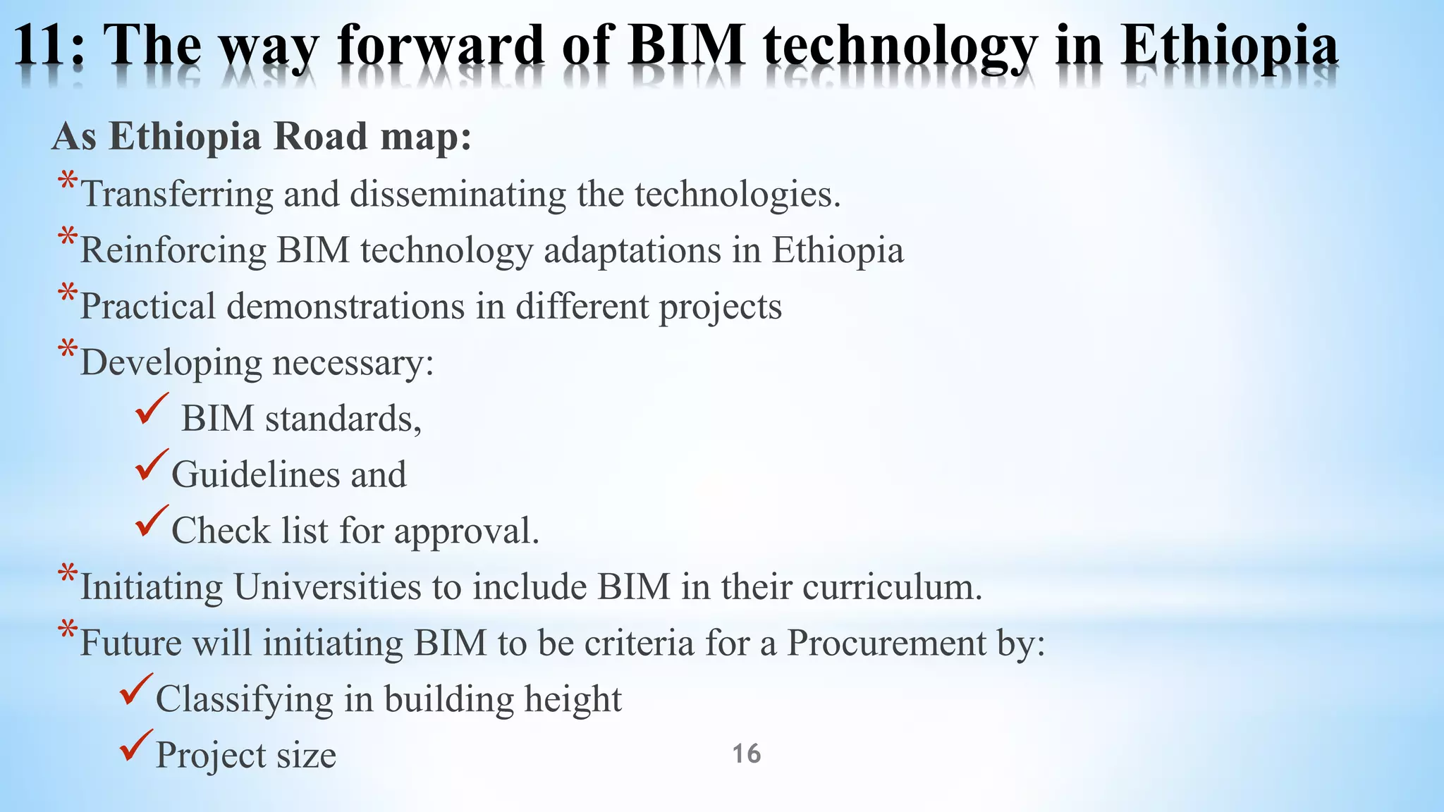 ECPMI - The Impact of BIM Technology in the Ethiopia Construction ...