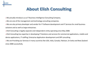 Elish Consulting Services | PPTX